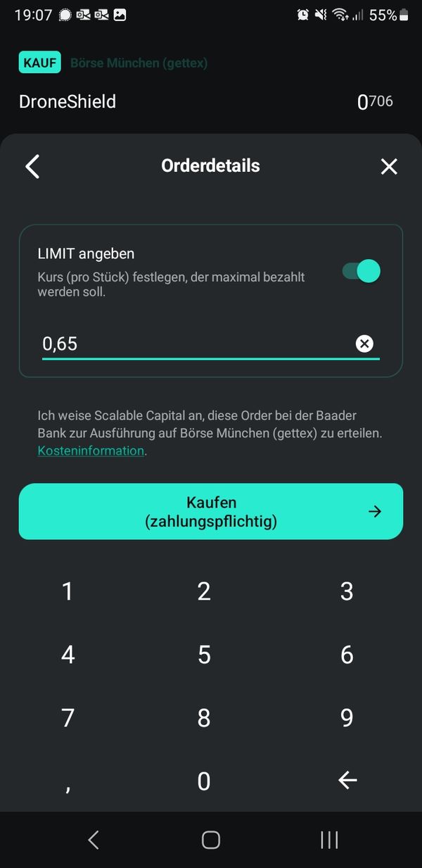 Scalable Capital: Stop Order, Limit Order und Trailing Order